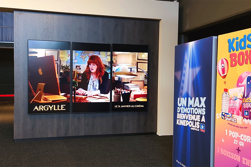 Nouvelle installation du système d'affichage dynamique Zebrix au Kinepolis d'Amnéville